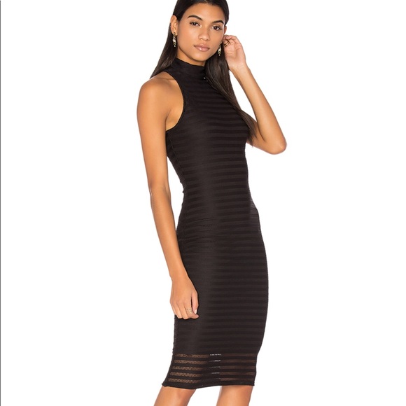Twenty | Dresses | Revolve Black Mesh Crochet Turtleneck Dress Twenty ...